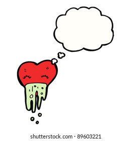 Vomiting Heart Cartoon Stock Vector (Royalty Free) 89603221 | Shutterstock