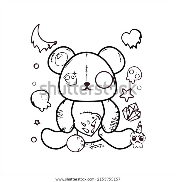 Voodoo Coloring Page All Ages: เวกเตอร์สต็อก (ปลอดค่าลิขสิทธิ์ ...