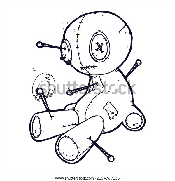 Voodoo Coloring Page Kids: เวกเตอร์สต็อก (ปลอดค่าลิขสิทธิ์) 2154769135 ...
