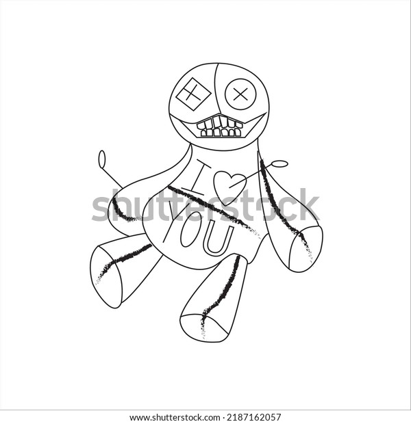 Voodoo Coloring Page Kids: เวกเตอร์สต็อก (ปลอดค่าลิขสิทธิ์) 2187162057 ...