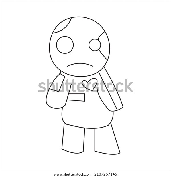 Voodoo Coloring Page Kids Stock Vector (Royalty Free) 2187267145 ...