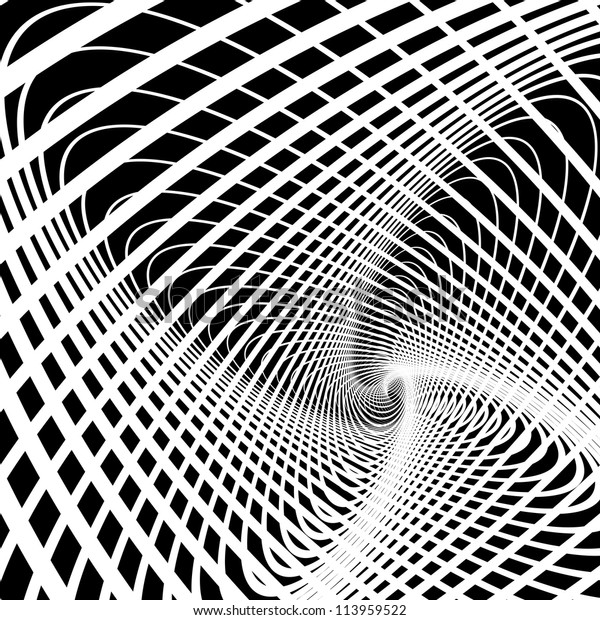 Vortex Movement Optical Illusion Abstract Background Stock Vector ...