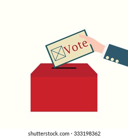 Vote Design Ballot Boxes Conceptual Vector Stock Vector (Royalty Free ...