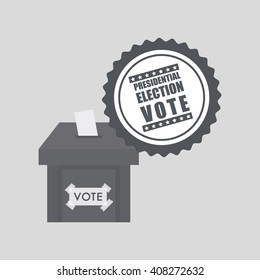 Vote Design Over White Background Vector Stock Vector (Royalty Free ...
