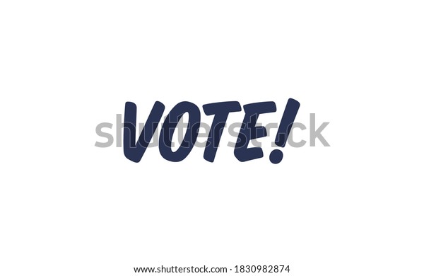 Vote Lettering Text Design 2020 Presidential Stock Vector (Royalty Free ...