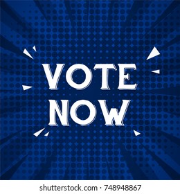Vote Now Greeting Card Background Retro Stock Vector (Royalty Free ...