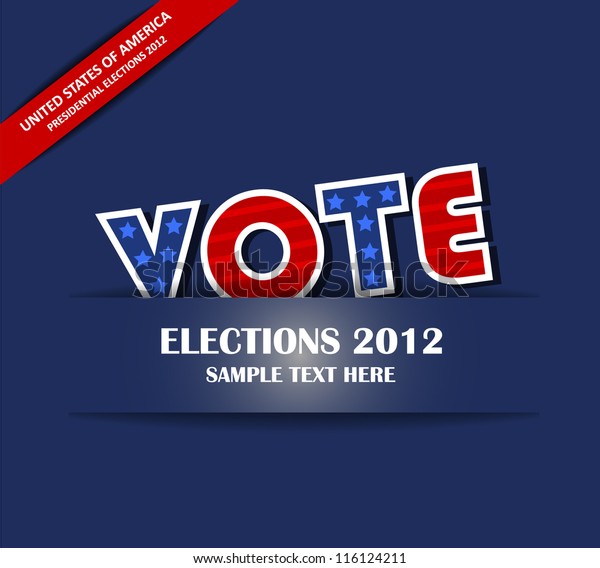 Vote Paper Cut Design Eps10 Vector Stock Vector (Royalty Free ...