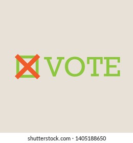 Vote Text Cross Boxdemocracy Concept Stock Vector (Royalty Free ...