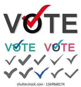 Votación marca Símbolos. Plantilla de diseño: vector de stock (libre de ...