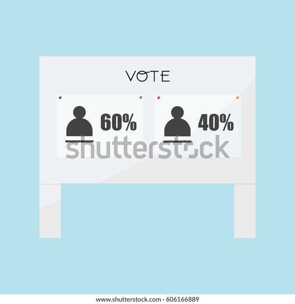 Voting Signs Posted Vote Vector Esp10 Stock Vector (Royalty Free ...