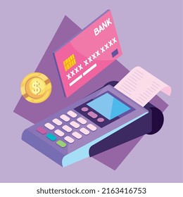 Voucher Machine Pink Card Stock Vector (Royalty Free) 2163416753 ...