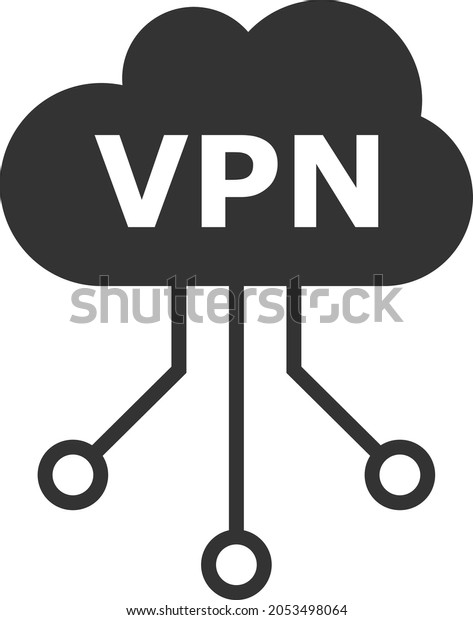 Vpn Cloud Vector Illustration Flat Illustration Stock Vector (Royalty ...
