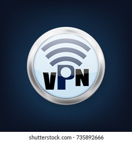 Vpn Logo Vpn Icon Vector Illustration Stock Vector (Royalty Free ...