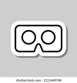 Vr Cardboard Simple Icon Flat Desing Stock Vector (Royalty Free ...