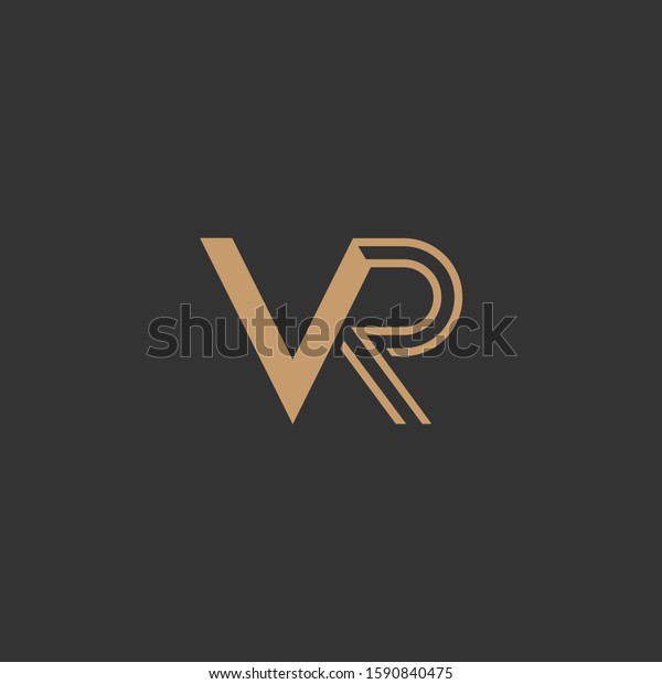 Vr Letter Designs Logo Icons Stock Vector (Royalty Free) 1590840475 ...