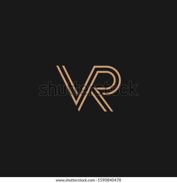 Vr Letter Designs Logo Icons Stock Vector (Royalty Free) 1590840478 ...