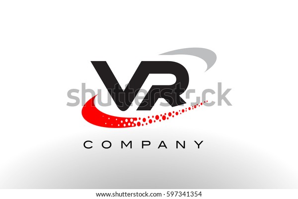 Vr Modern Letter Logo Design Creative Stock Vector (Royalty Free) 597341354