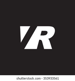 Vr Negative Space Letter Logo Stock Vector (Royalty Free) 353926787 ...