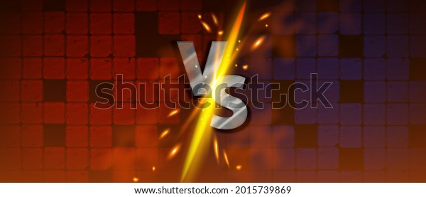 Vs Game Background Versus Battle Fight Stock Vector (Royalty Free ...