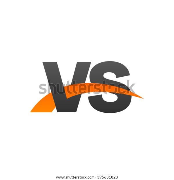 Vs Initial Overlapping Swoosh Letter Logo Stock Vector (Royalty Free ...
