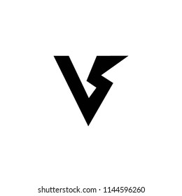 V Elegant Logo Design V1 Logo Stock Vector (Royalty Free) 2112077753