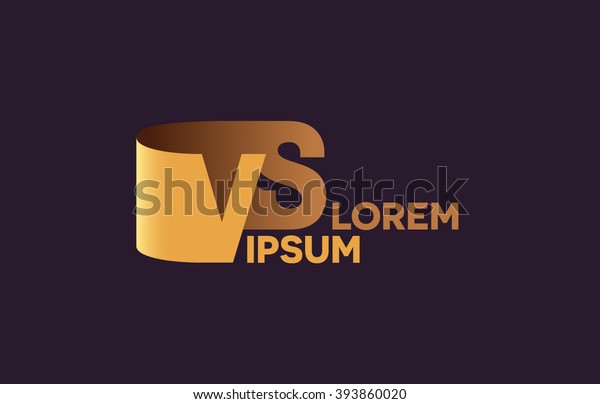 Vs Letters Logo V S Letters Stock Vector (Royalty Free) 393860020 ...
