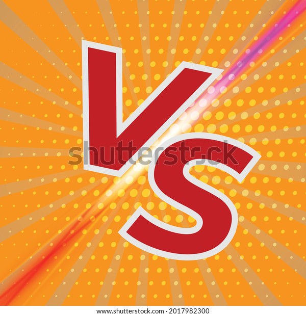 Vs Logo Battle Headline Template Sparkling Stock Vector (Royalty Free ...