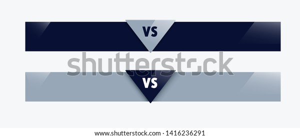 Vs Logo Versus Board Rivals Space Stock Vector (Royalty Free) 1416236291