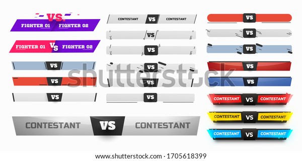 Vs Logo Versus Board Rivals Space Stock Vector (Royalty Free) 1705618399
