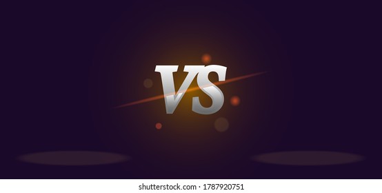 Vs Opponent Battle Design Background Vector Stock Vector (Royalty Free ...