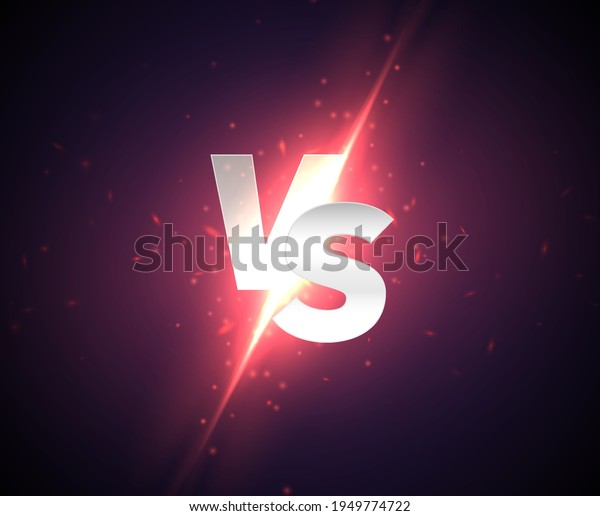 Vs Sign Vector Versus Background Glowing Stock Vector (Royalty Free ...