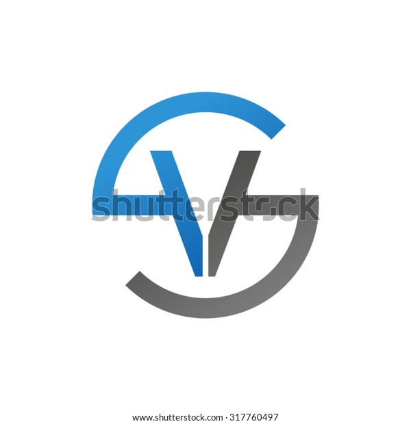 Vs Sv Initial Company Circle S Stock Vector (Royalty Free) 317760497