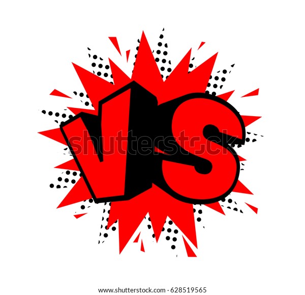 VS Vector Letters Illustration Competition Icon