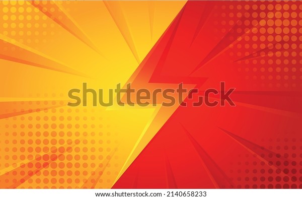 Vs Versus Modern Red Yellow Background Stock Vector (Royalty Free ...