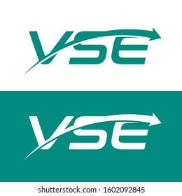 Vse Letter Logo Design Vector Stock Vector (Royalty Free) 1602092845 ...