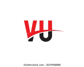 Vu Letter Initial Logo Design Template Stock Vector (Royalty Free ...