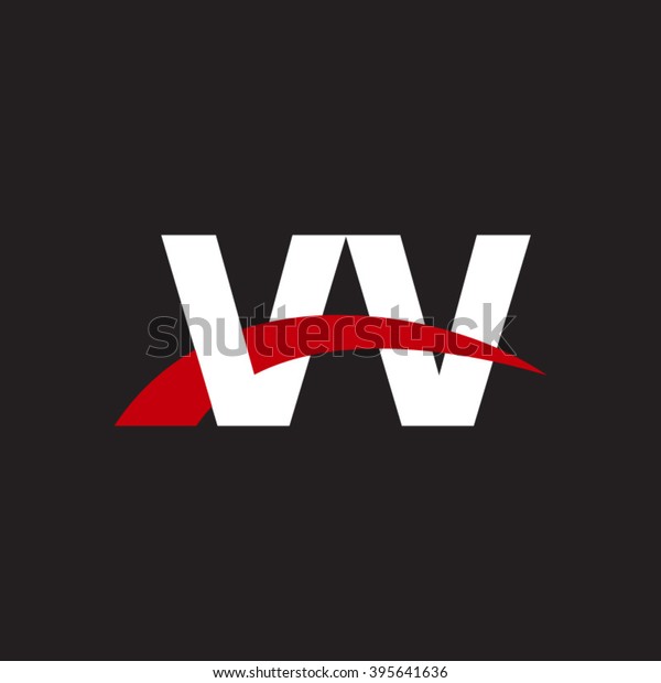 Vv Initial Overlapping Swoosh Letter Logo Stock Vector (Royalty Free ...