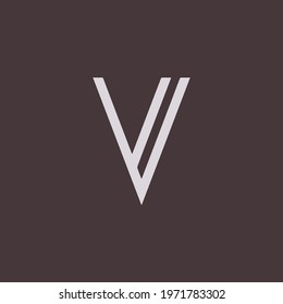 Vv Letter Logo Design Creative Modern Stock Vector (Royalty Free ...