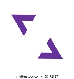 Vv Letter Vector Logo Stock Vector (Royalty Free) 450472927 | Shutterstock
