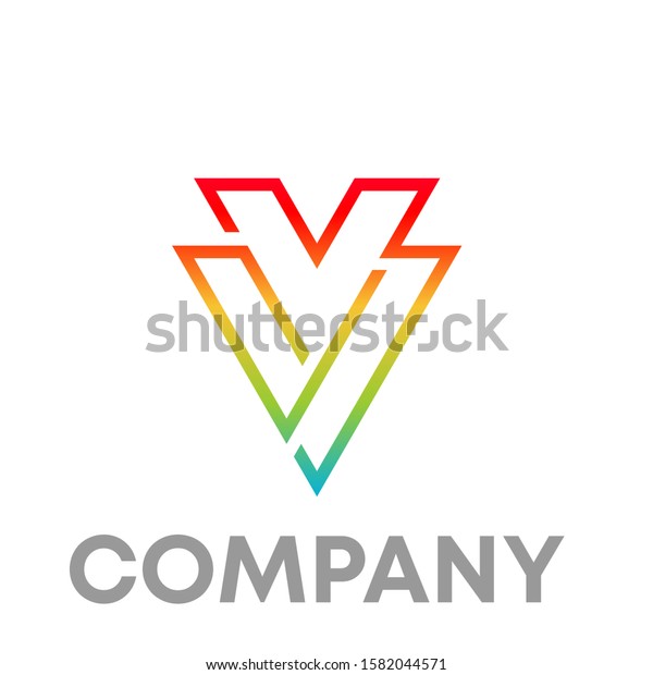 Vv Logo Icon Design Template Sign Stock Vector (Royalty Free ...