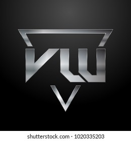Vw Logo Metal Logo Silver Logo Stock Vector (Royalty Free) 1020335203 ...