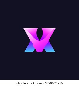 Vx Letter Logo Design Creative Vx Stock Vector (Royalty Free ...