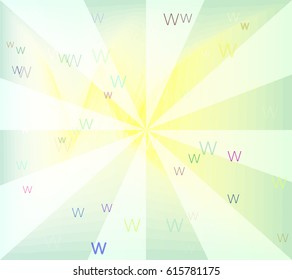 W Alphabet Icon Background Stock Vector (Royalty Free) 615781175 ...