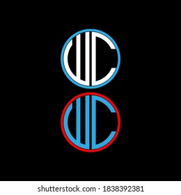 W C Letter Logo Template Design Stock Vector (Royalty Free) 1838392381 ...