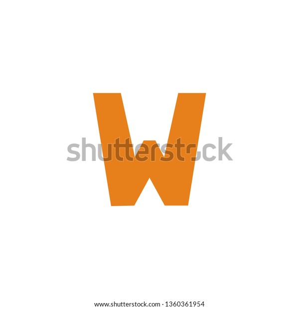W Font Logo Modern Design Vector Stock Vector (Royalty Free) 1360361954 ...