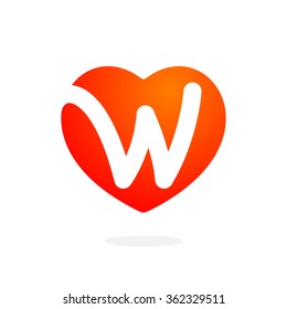 1,379 W heart logo Images, Stock Photos & Vectors | Shutterstock
