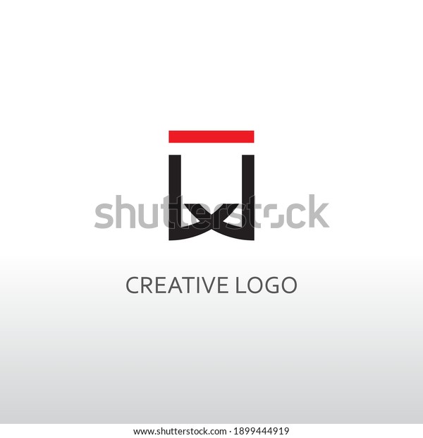 W Letter Simple Logo Design Modern Stock Vector (Royalty Free ...