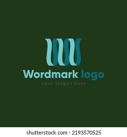W Letter Word Mark Logo Design Stock Vector (Royalty Free) 2193570525 ...