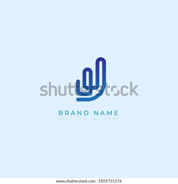W Line Abstract Logo Design Gradient Stock Vector (Royalty Free ...
