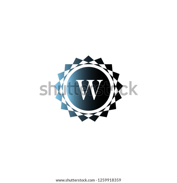 W Logo Design Inspirationlettering Logodesign Template Stock Vector ...